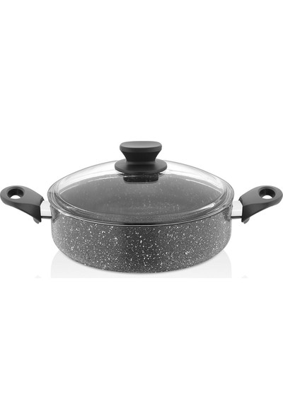 EW's Kitchenware Gri Renk 24 cm Basık Tencere EW's Kitchenware Gri Renk 24 cm Basık Tencere