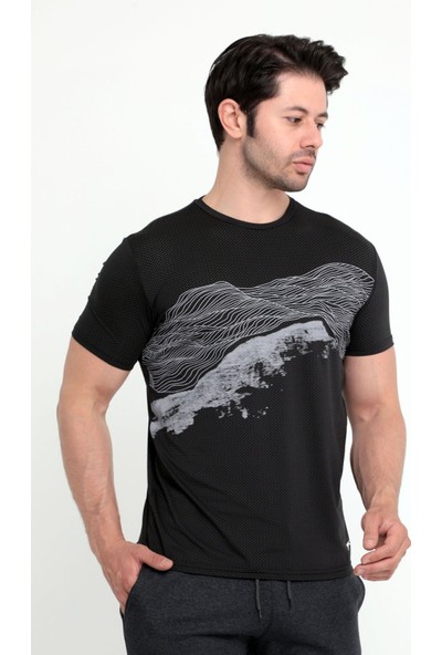 Slazenger Olaf Erkek T-Shirt Siyah