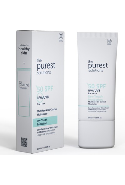 The Purest Solutions Yağlı Ciltler Için Mat Bitişli Güneş Kremi 50+ Spf Dry-Touch Protection - Mattifier & Oil Control Moisturizer The Purest Solutions Yağlı Ciltler Için Mat Bitişli Güneş Kremi 50+ Spf Dry-Touch Protection - Mattifier & Oil Control Moisturizer