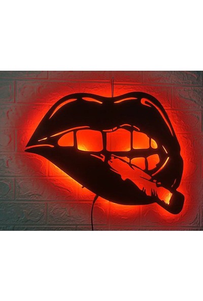 Laviyosa Yeni Ofis Hediyesi LED Işıklı Dekoratif Tablo Işıklı Duvar Dekoru Dudak Tablo Laviyosa Yeni Ofis Hediyesi LED Işıklı Dekoratif Tablo Işıklı Duvar Dekoru Dudak Tablo