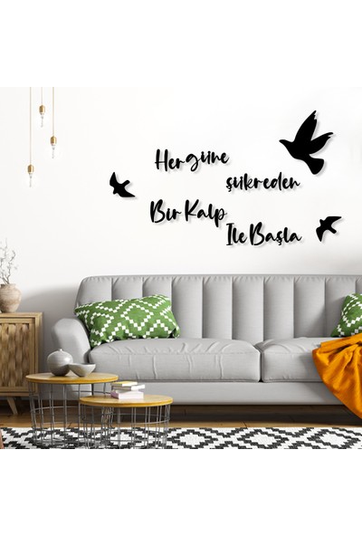 Laviyosa Duvar Dekoru Her Güne Şükreden Temalı Lazer Kesim Dekorasyon Laviyosa Duvar Dekoru Her Güne Şükreden Temalı Lazer Kesim Dekorasyon