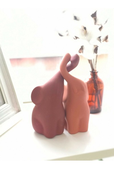 Laviyosa Yeni Veteriner Iş Hediyesi Dekoratif Fil Biblo 2'li Set MX15-1279 Laviyosa Yeni Veteriner Iş Hediyesi Dekoratif Fil Biblo 2'li Set MX15-1279