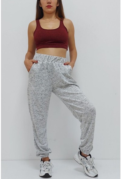 Daha Yok Mu Desenli Eşofman Altı Gri