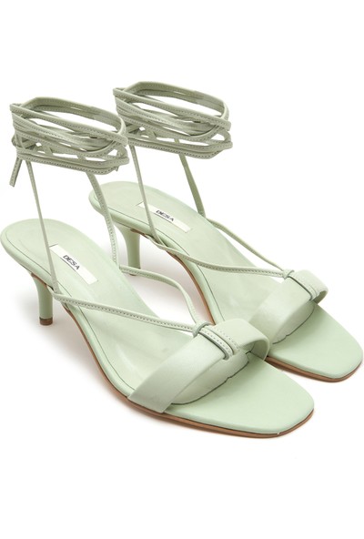 Hanlon Yeşil Kadın Deri Sandalet