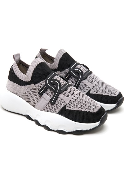Patty Gri Kadın Triko Spor Ayakkabı Patty Gri Kadın Triko Spor Ayakkabı