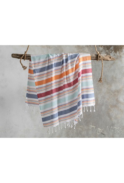 English Home Colorful Pamuklu Çizgili Peştamal 90X150 cm Sarı - Mavi - Pembe English Home Colorful Pamuklu Çizgili Peştamal 90X150 cm Sarı - Mavi - Pembe