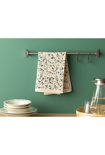 English Home English Country Garden Pamuk Kurulama Bezı 30X50 cm Krem