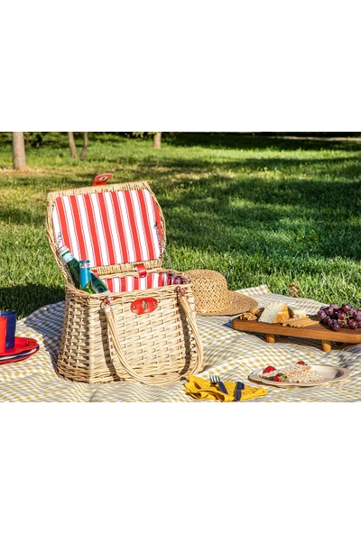English Home Natural Day Hasır Piknik Sepeti 31x26x25 cm Kırmızı - Bej English Home Natural Day Hasır Piknik Sepeti 31x26x25 cm Kırmızı - Bej