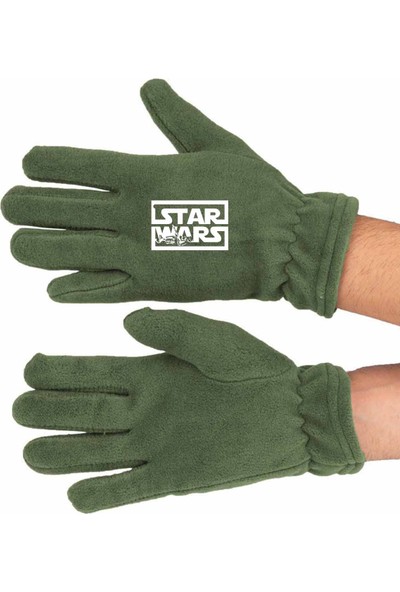 Rowalsi Star Wars Baskılı Kışlık Uzun Polar Eldiven BLL3419