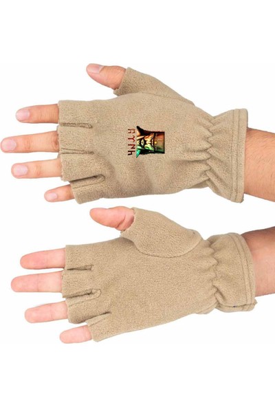 Rowalsi Yeniçeri Baskılı Kışlık Kesik Polar Eldiven BLL1484