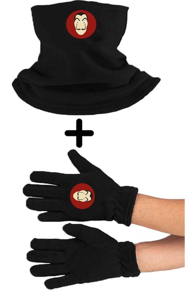 Rowalsi La Cas De Papel Boyunluk Eldiven Seti BLL1125 Rowalsi La Cas De Papel Boyunluk Eldiven Seti BLL1125