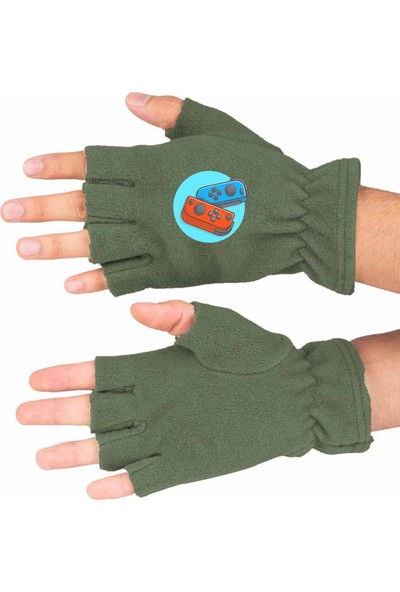 Rowalsi Konsollar Baskılı Kışlık Kesik Polar Eldiven BLL1773 Rowalsi Konsollar Baskılı Kışlık Kesik Polar Eldiven BLL1773