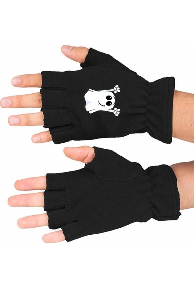 Rowalsi Casper Baskılı Kışlık Kesik Polar Eldiven BLL2526 Rowalsi Casper Baskılı Kışlık Kesik Polar Eldiven BLL2526