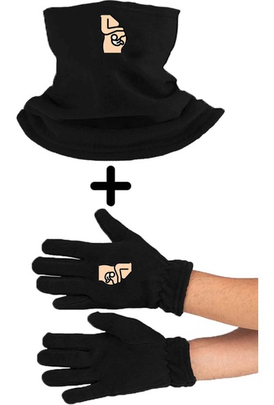 Rowalsi Hamile Boyunluk Eldiven Seti BLL3098 Rowalsi Hamile Boyunluk Eldiven Seti BLL3098