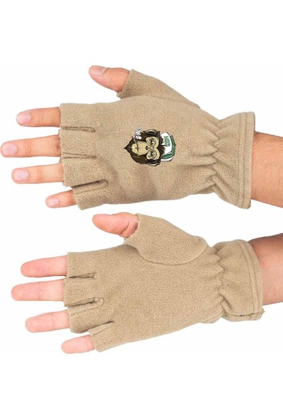 Rowalsi Rapçi Maymun Baskılı Kışlık Kesik Polar Eldiven BLL1626 Rowalsi Rapçi Maymun Baskılı Kışlık Kesik Polar Eldiven BLL1626