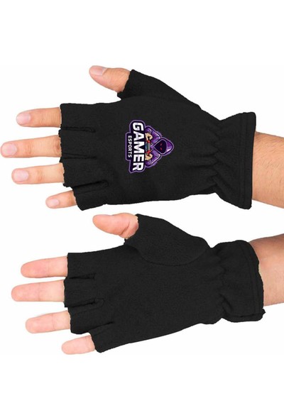 Rowalsi Gamer Esports Baskılı Kışlık Kesik Polar Eldiven BLL1795 Rowalsi Gamer Esports Baskılı Kışlık Kesik Polar Eldiven BLL1795
