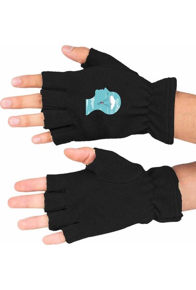 Rowalsi Özgür Düşünce Baskılı Kışlık Kesik Polar Eldiven BLL226 Rowalsi Özgür Düşünce Baskılı Kışlık Kesik Polar Eldiven BLL226