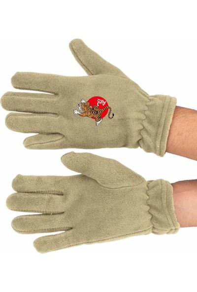 Rowalsi Çince Kaplan Baskili Kişlik Uzun Polar Eldiven BLL798 Rowalsi Çince Kaplan Baskili Kişlik Uzun Polar Eldiven BLL798