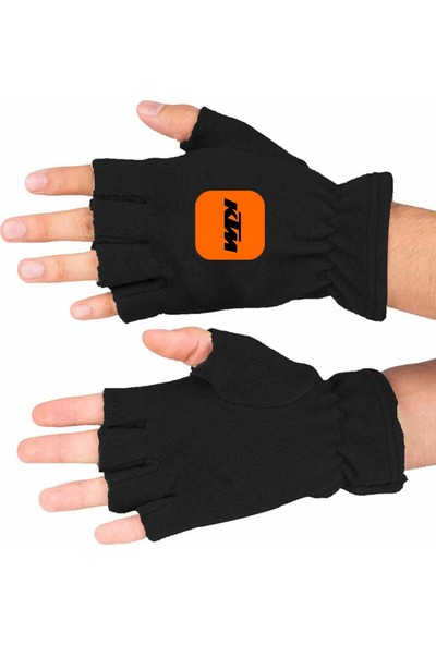 Rowalsi Ktm Baskılı Kışlık Kesik Polar Eldiven BLL434