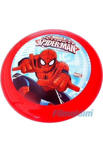 Filmaldım Spiderman Örümcek Adam Frizbi Plaj Oyuncak 23 cm Çapında