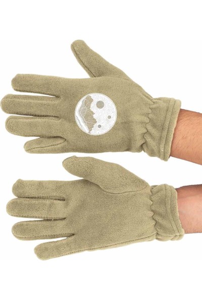 Rowalsi Mars Baskılı Kışlık Uzun Polar Eldiven BLL1904