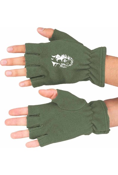 Rowalsi Marilyn Monroe Baskılı Kışlık Kesik Polar Eldiven BLL2604