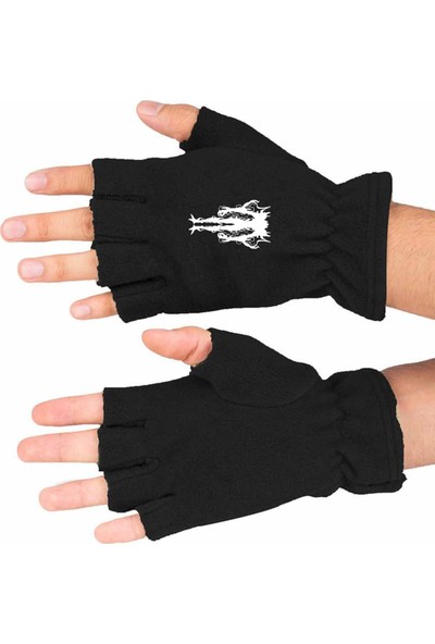 Rowalsi Anime Baskılı Kışlık Kesik Polar Eldiven BLL2747