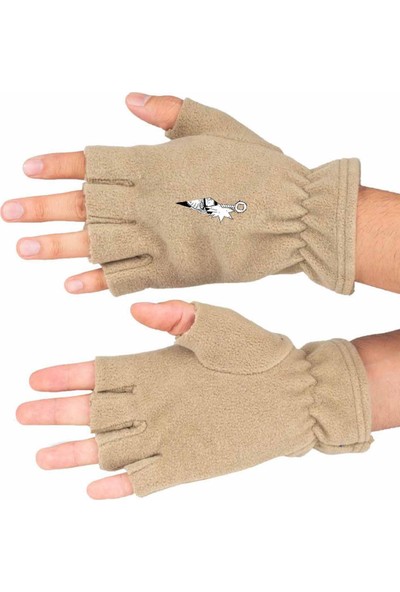 Rowalsi Naruto Baskılı Kışlık Kesik Polar Eldiven BLL3144