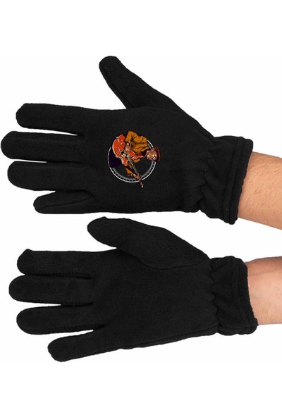 Rowalsi Old Bluesman Baskili Kişlik Uzun Polar Eldiven BLL1577