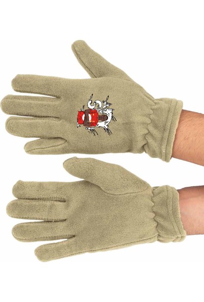 Rowalsi Sadio Mane Baskılı Kışlık Uzun Polar Eldiven BLL1200