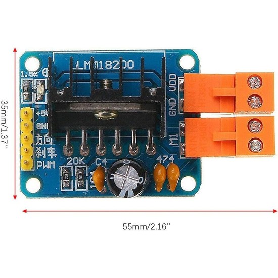Emay Center LMD18200 Dc Motor Sürücü Modül 55V 3A 75 W Full Fiyatı