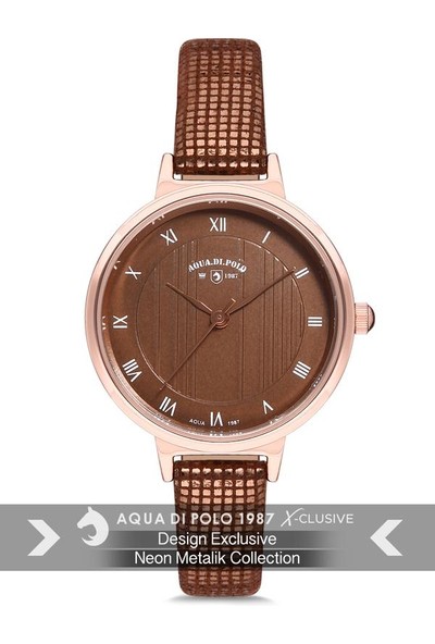 Aqua Di Polo 1987 APSV1-A5811-KD662 Deri Kadın Kol Saati