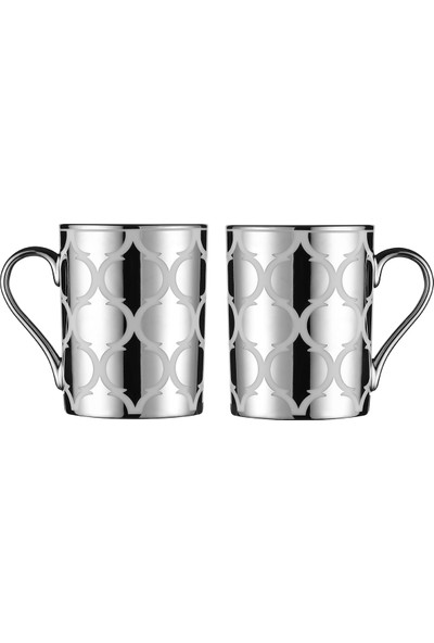 Kütahya Porselen Forest 2li Mug Bardak Platin 11537