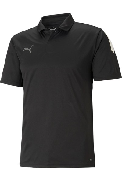 Puma Teamliga Sideline Polo Erkek Futbol Antrenman Polo Tişörtü 65725703 Siyah