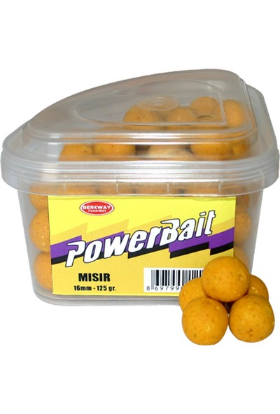 Berkway 4200 Power Bait Boilies Mısır 16 mm 125 gr Berkway 4200 Power Bait Boilies Mısır 16 mm 125 gr