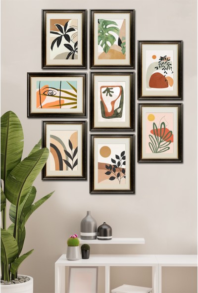 Cadran 8 Parçalı Çerçeve Görünümlü Mdf Tablo Seti SMN067