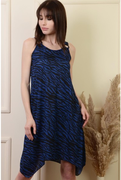 Pınkmark Kadın Lacivert Halkalı Karışık Desenli Salaş Büyük Beden Elbise PMEL25488 Pınkmark Kadın Lacivert Halkalı Karışık Desenli Salaş Büyük Beden Elbise PMEL25488