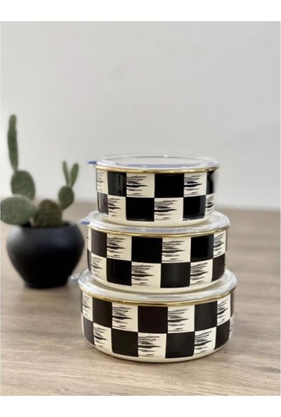 Paçi Elite Class 3'lü Damalı Saklama Kabı