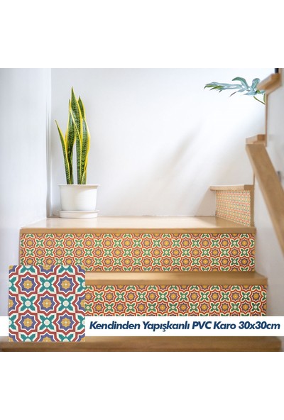 Boss 4 Adet Pvc Karo Moroccan 30X30CM (0,36 M²) Boss 4 Adet Pvc Karo Moroccan 30X30CM (0,36 M²)