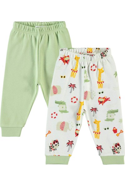 Civil Baby Erkek Bebek 2'li Patiksiz Tek Alt 1-9 Ay Yeşil Civil Baby Erkek Bebek 2'li Patiksiz Tek Alt 1-9 Ay Yeşil