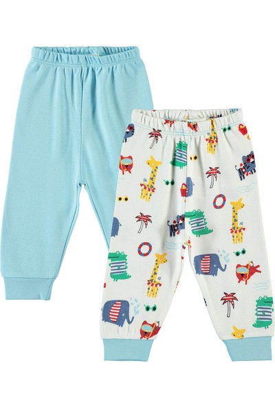 Civil Baby Erkek Bebek 2'li Patiksiz Tek Alt 1-9 Ay Turkuaz Civil Baby Erkek Bebek 2'li Patiksiz Tek Alt 1-9 Ay Turkuaz