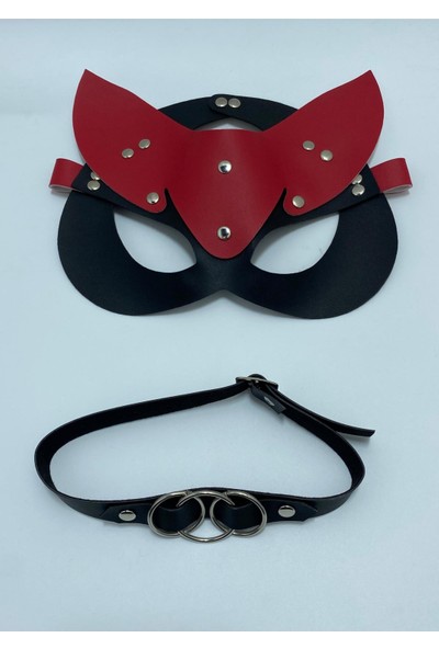 Vonda Wear 800266 - Vonda Wear | Siyah&kırmızı Detaylı Maske& Deri Tasma Harness Aksesuar Vonda Wear 800266 - Vonda Wear | Siyah&kırmızı Detaylı Maske& Deri Tasma Harness Aksesuar