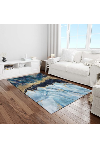 Dijital Baskı Kaymaz Taban Yıkanabilir Halı