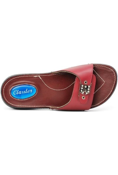 Bordo Topuk Jel Destekli Kadın Terlik Bordo Topuk Jel Destekli Kadın Terlik