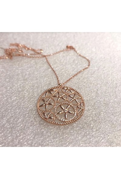 Sezginler Yaşam Çiçeği Modeli 925 Ayar Gümüş Rose Kaplama Kolye Sezginler Yaşam Çiçeği Modeli 925 Ayar Gümüş Rose Kaplama Kolye