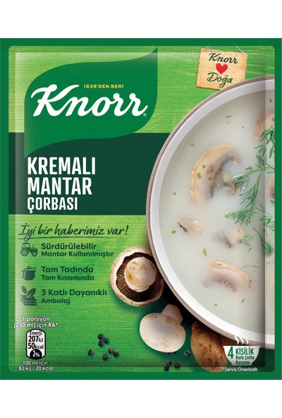 Knorr Çorba Kremalı Mantar x 12 Adet
