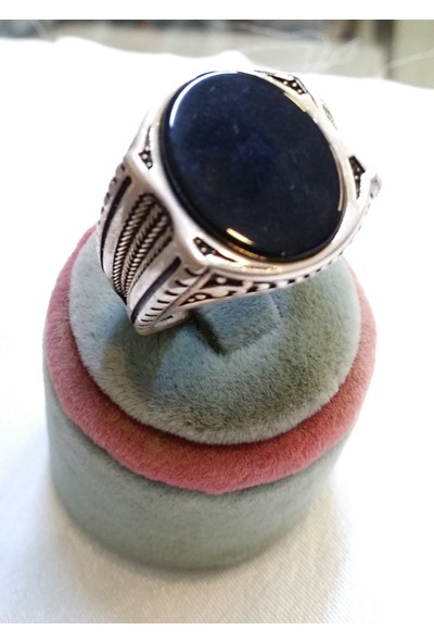 Sezginler Gümüş Oniks Taşlı Erkek Yüzük