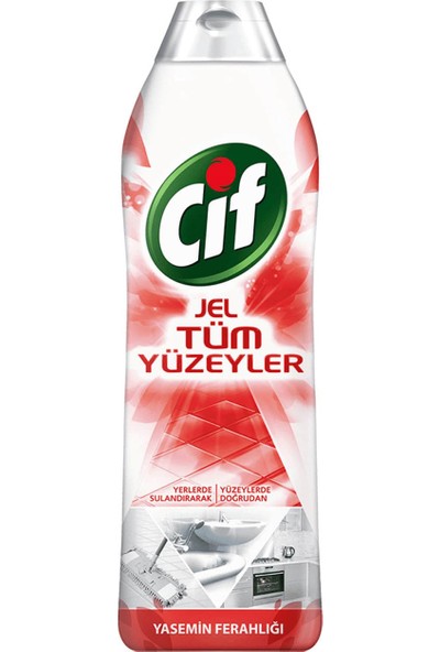 Cif Tüm Yüzeyler Jel Yasemin 750ML x 16 Adet Cif Tüm Yüzeyler Jel Yasemin 750ML x 16 Adet