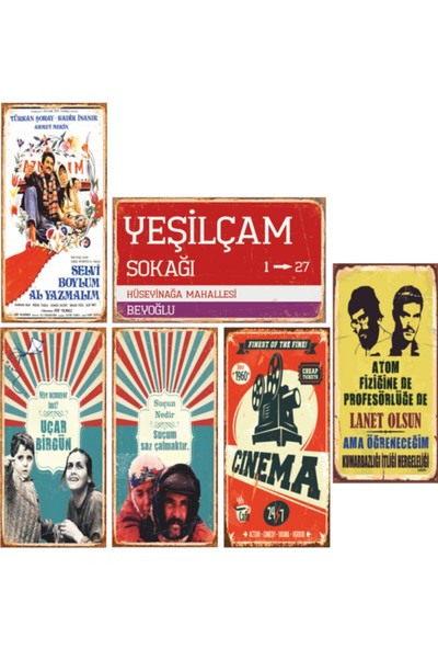 Hayat Poster Yeşilçam Sokağı Poster Seti Hayat Poster Yeşilçam Sokağı Poster Seti