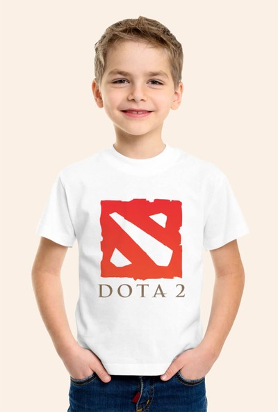Creatsh Dota Baskılı Erkek Çocuk T-Shirt Tişört